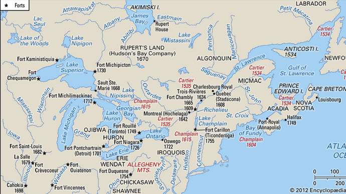 french forts and fur trading 1564- 1759 | Genealogy Ensemble