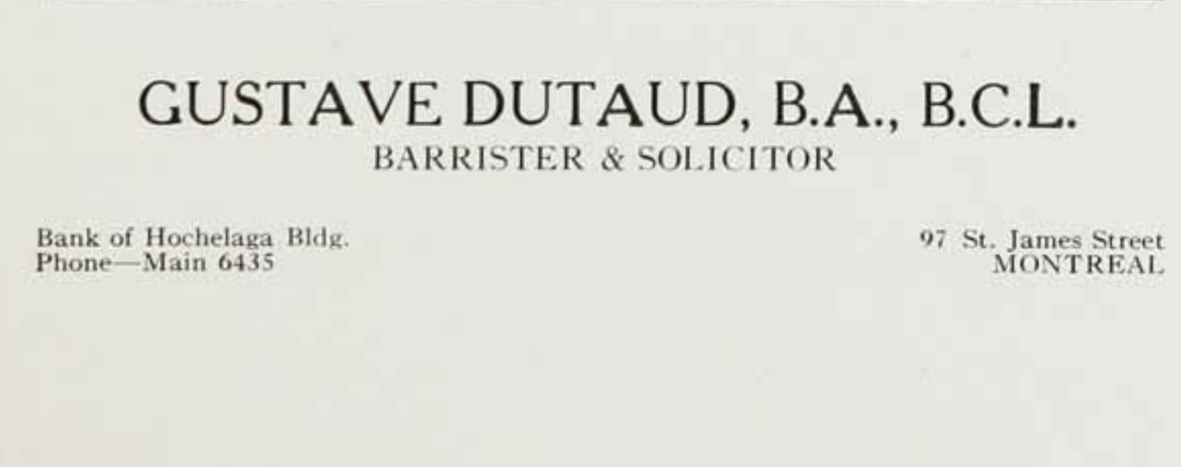 Gustave Dutaud The Lawyer | Genealogy Ensemble